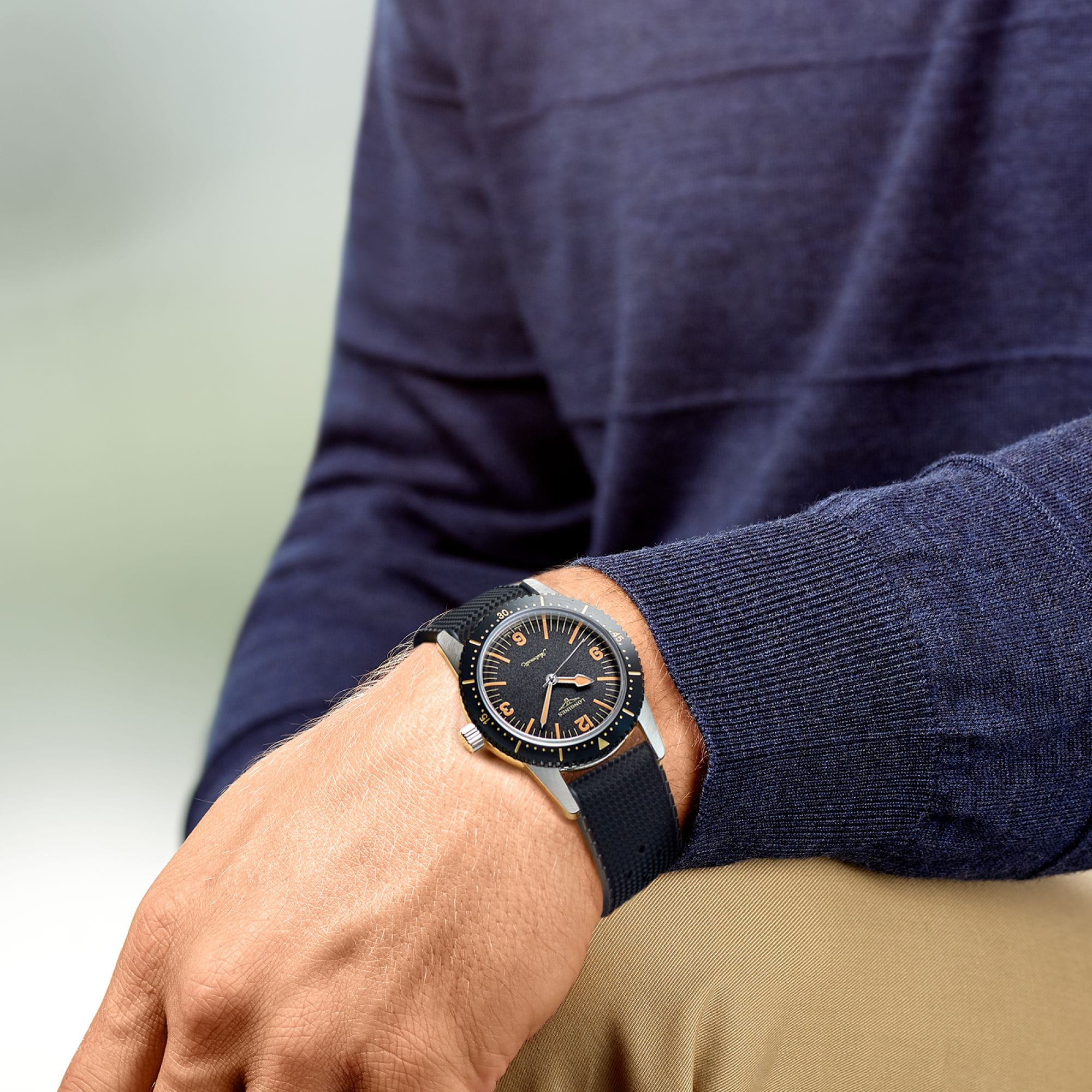 Часы Longines Skin Diver Watch L2.822.4.56.9 купить в Москве по ...